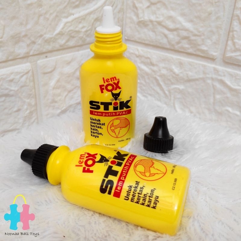 Jual Lem Fox Stick Lem Kayu Botol Lem Putih PVAC Glue | Shopee Indonesia