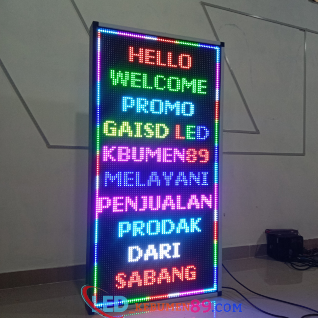 Jual Running text full colour RGB P10 133x70cm outdoor | Shopee Indonesia