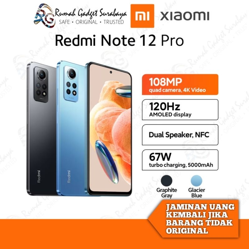 Jual Xiaomi Redmi Note 12 Pro (6GB/128GB) | (8GB/256GB) Kamera Quad ...