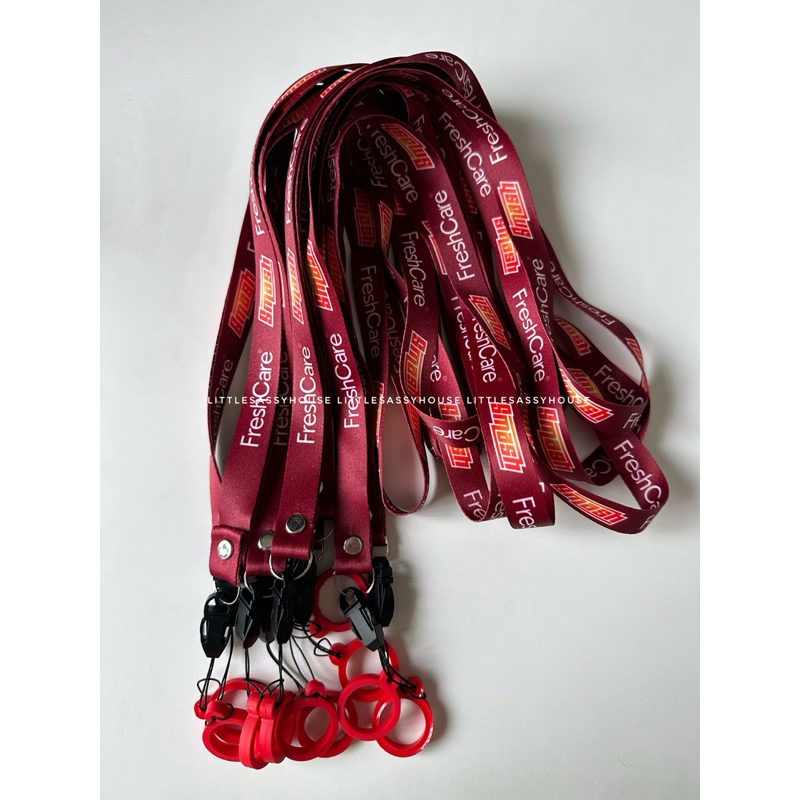 Jual TALI LANYARD FRESHCARE SMASH - TALI KALUNG FRESHCARE MERAH/ KUNING ...