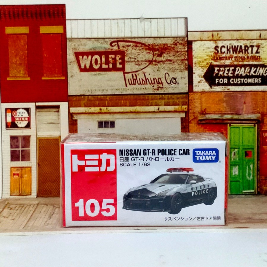 Jual Tomica No 105 Nissan GT-R Police car diecast mobil polisi Takara ...