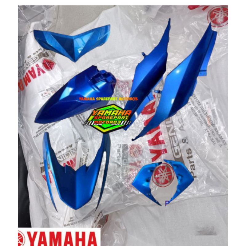 Jual COVER BODY HALUS FULL SET MIO M3 MIO Z BIRU ORGINAL YAMAHA ...