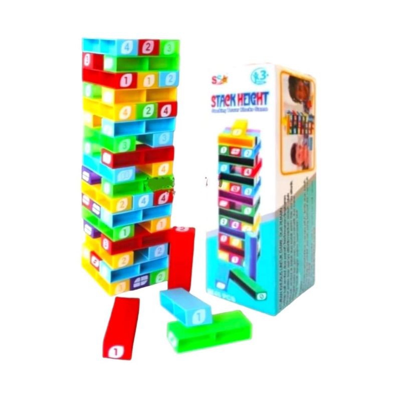 Jual Mainan STACK HEIGHT Tower Stacko | Mainan Keluarga | Mainan Balok ...
