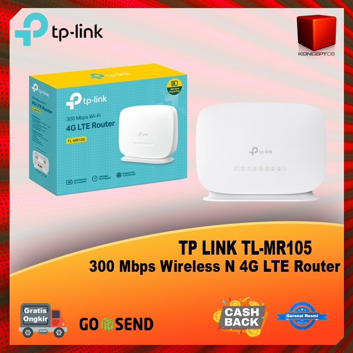 Jual TP-Link TL-MR105 300 Mbps Wireless N 4G LTE Router | Shopee Indonesia