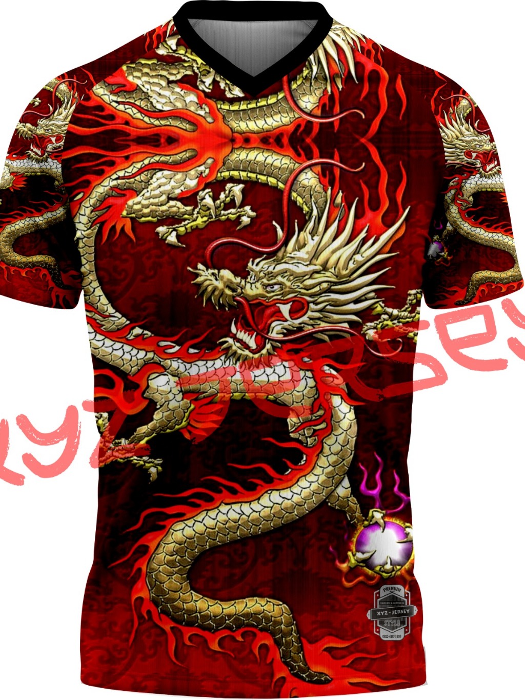 Jual Xyz Jersey I Baju Batik Naga I Kaos Shio Naga Tahun 2024 I Kaos ...