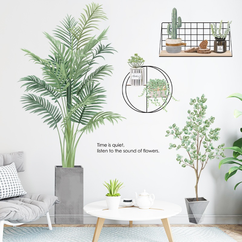 Jual Reliza Wall Sticker Pohon Hijau Green Tree Garden Cactus ...