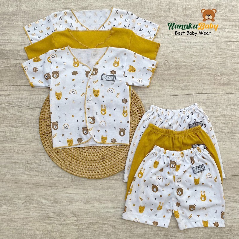 Jual Nanaku Baby - Isi 6 PCS Baju Celana Bayi Baru Lahir Setelan Pendek ... Jual Nanaku Baby - Isi 6 PCS Baju Celana Bayi Baru Lahir Setelan Pendek ...