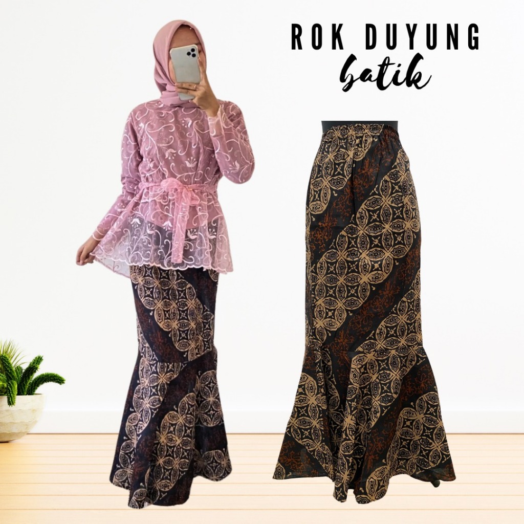 Jual ROK PANJANG MOTIF BATIK MODEL DUYUNG, BAWAHAN KEBAYAK | Shopee ...