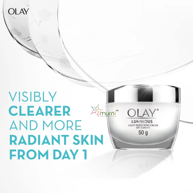 Jual OLAY LUMINOUS LIGHT PERFECTING CREAM SPF15 PA++ 50GR | Shopee ...