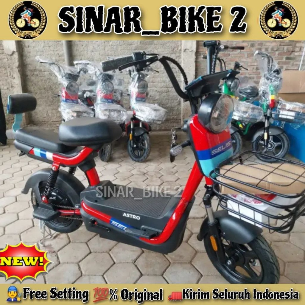 Jual Sepeda Listrik SELIS ASTRO 500 Watt Electric E Bike | Shopee Indonesia