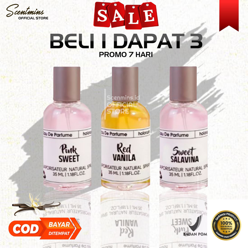 Jual BELI 1 DAPAT 3 Holorush Perfume - pink sweet Edp 35ml | Parfum wanita terlaris No.1 ...