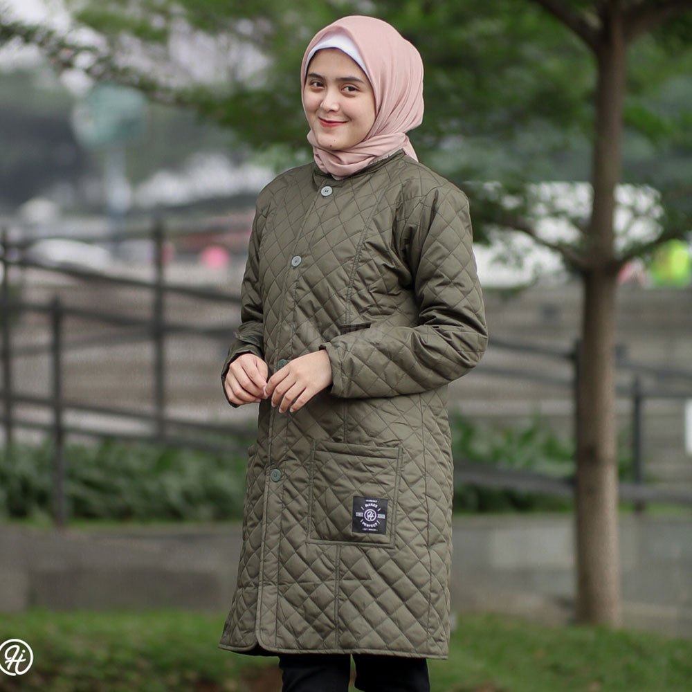 Jual Jacket Jaket Muslimah Panjang Wanita Cewek Perempuan Hijaber ...