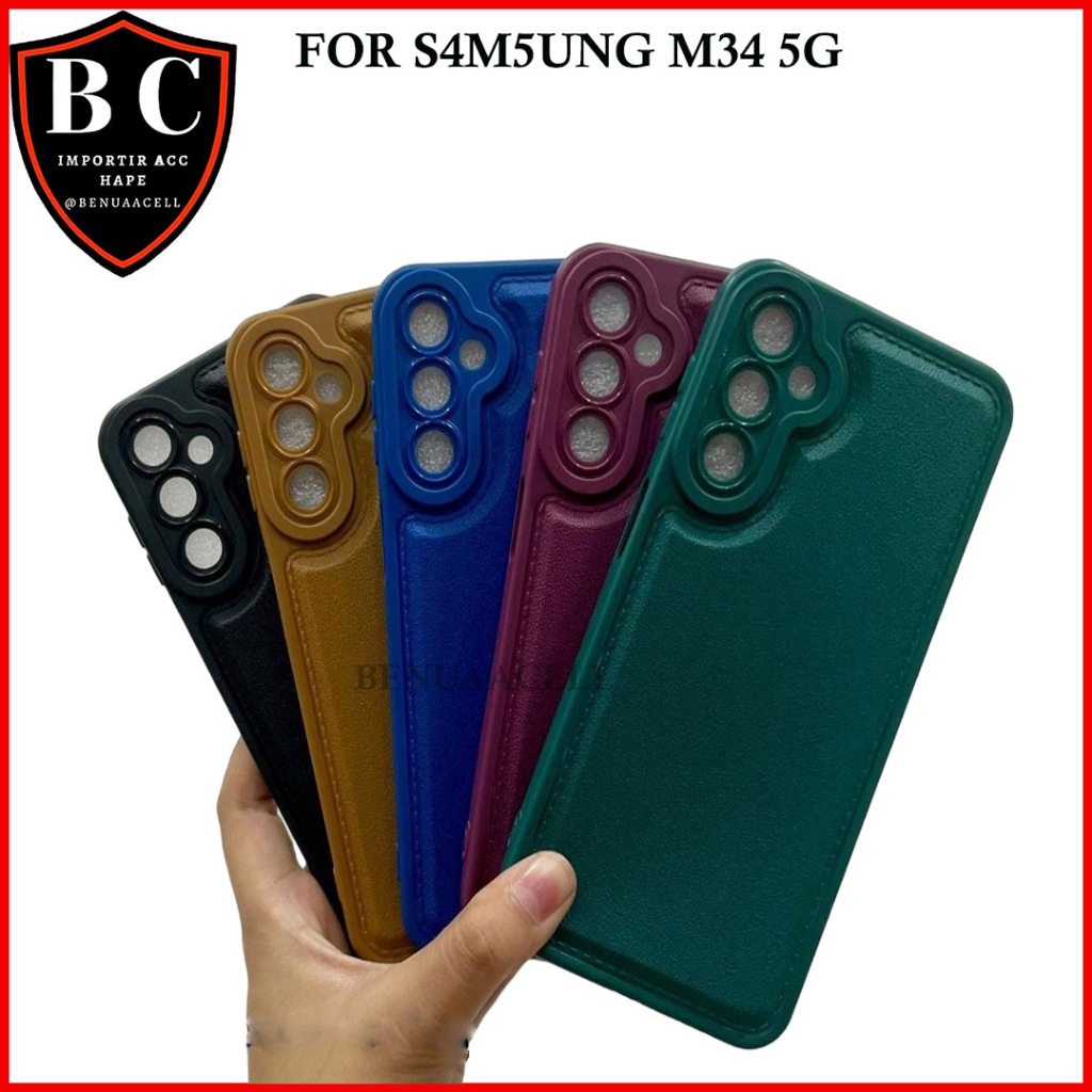 Jual CASE SAMSUNG M34 5G - CASE LEATHER PRO SAMSUNG M54 5G M34 5G M30S ...