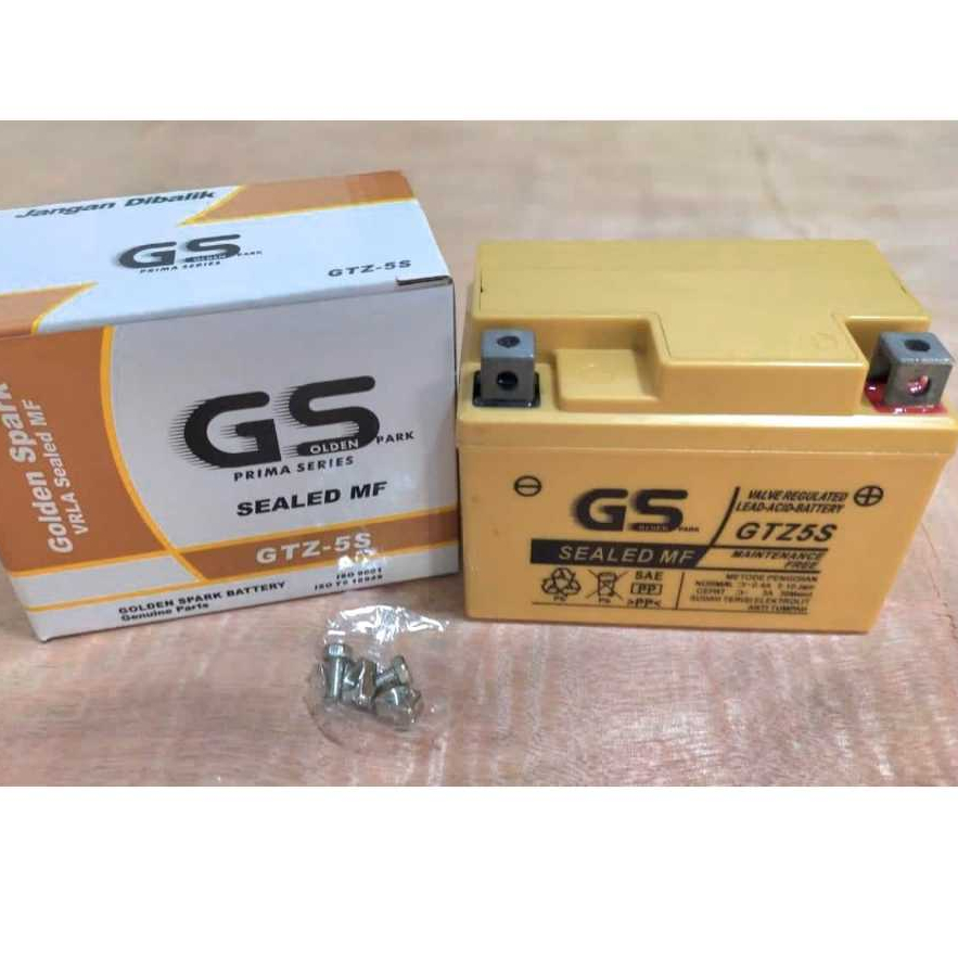 Jual AKI GS GOLDEN SPARK FULL KERING | Shopee Indonesia