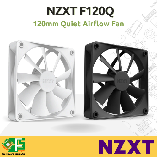 Jual NZXT F120Q Fan 12Cm Quiet Airflow Single White & Black | Shopee ...