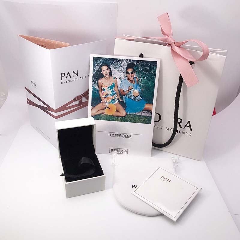 Jual Kotak perhiasan Pandora/tas kain perak | Shopee Indonesia