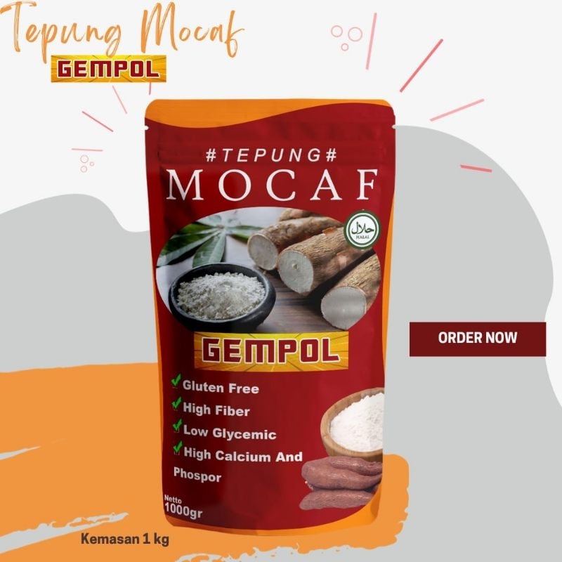 Jual tepung mocaf gempol 1 kg / cassava flour | Shopee Indonesia