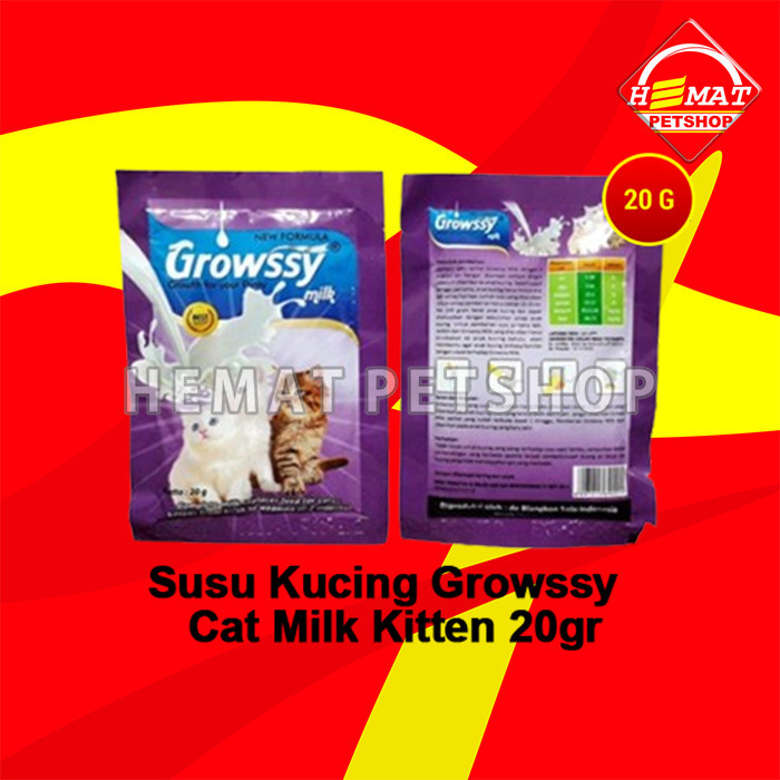 Jual Susu Kucing Growssy 20 Gram / Cat Milk Sachet 20 gram / susu ...