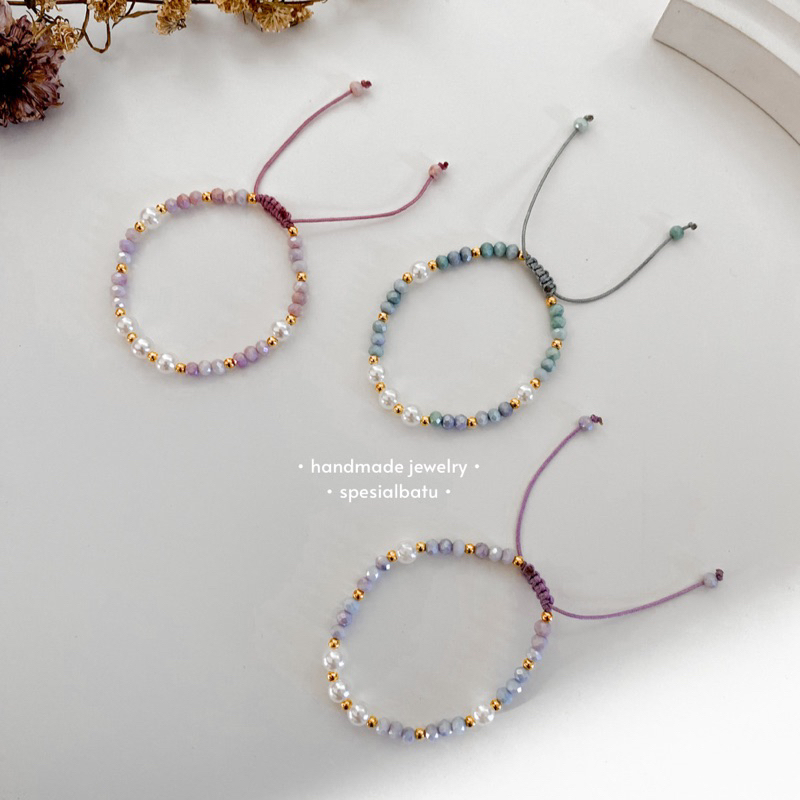 Jual Gelang Manik Manik Aesthetic Korea Beads Lucu Bracelet Mute Yaara ...