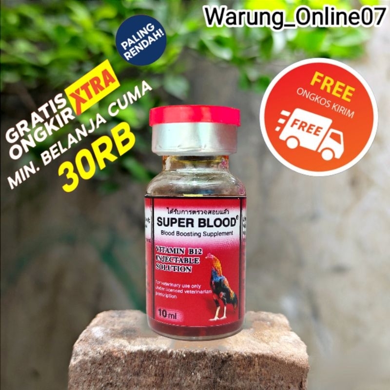 Jual Vitamin Ayam Lesu Kurang Bertenaga Super Blood Injeksi 10ml Doping ...