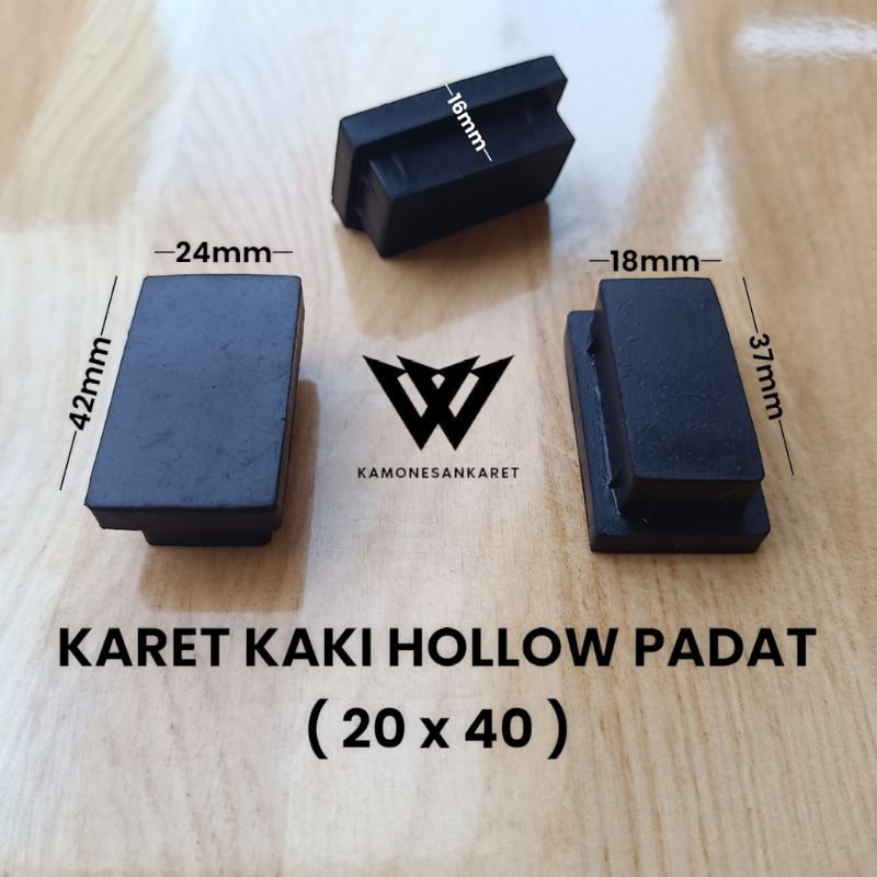 Jual Karet Hollow 2x4 Padat Karet Kaki Meja Karet Kaki Kursi Karet Kaki ...
