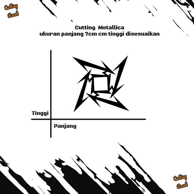 Jual Stiker Logo Metalica / Stiker Terlaris / Stiker Musik Band ...