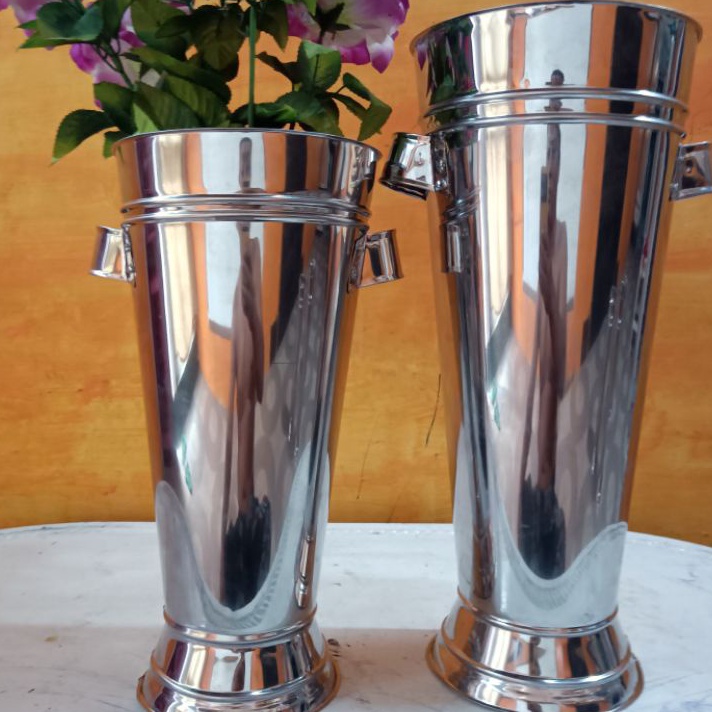 Jual Harga Terendah Kualitas Terbaik Vas Bunga Piala Stainless Pot ...