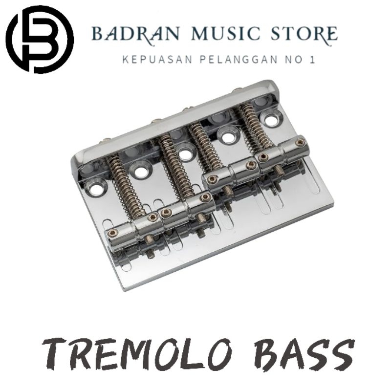 Jual BMS - Musiclily Tremolo 4 String Hardtail Bass Guitar Bridge for ...
