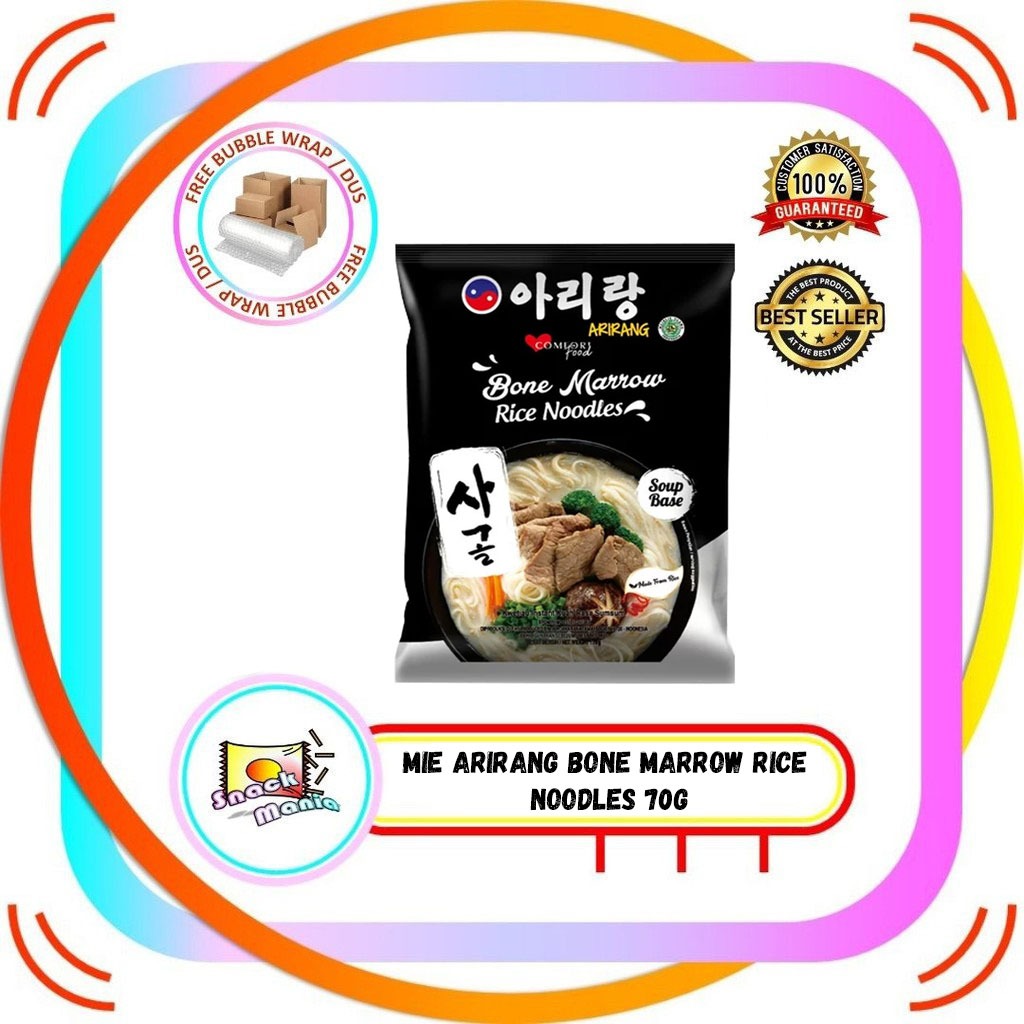 Jual Mie Arirang Bone Marrow Rice Noodles 70 gr Kwetiau Kuah Sumsum ...