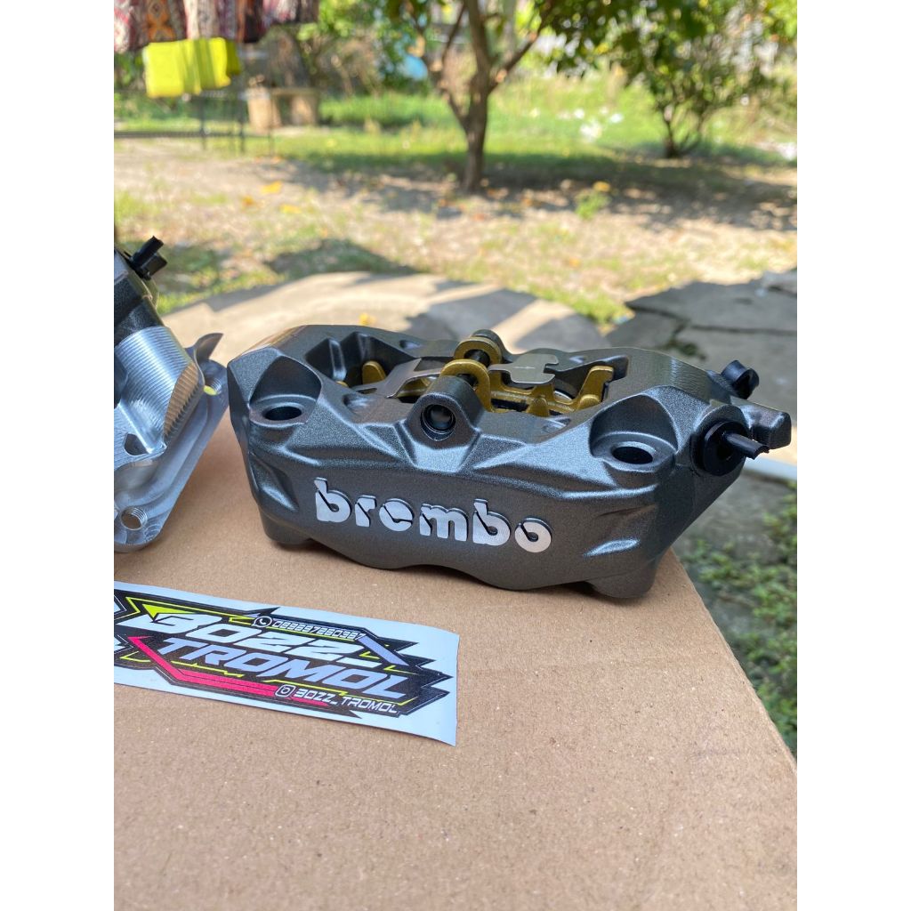 Jual kaliper brembo m432 import, kaliper brembo m4 set bracket pnp ninja m1 speed pnp megapro gl ...