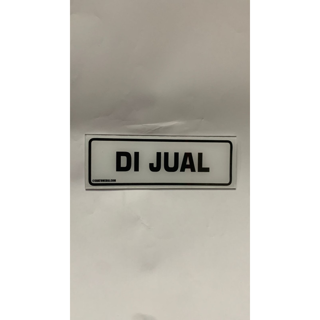 Jual Papan Nama Acrylic /Akrilik Stiker Sign Board Profesi | Shopee ...