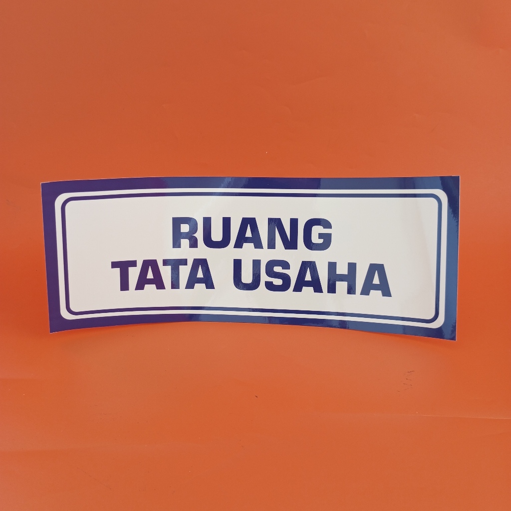 Jual Stiker Papan Nama Ruang Tata Usaha - Stiker Penanda Nama Ruang ...