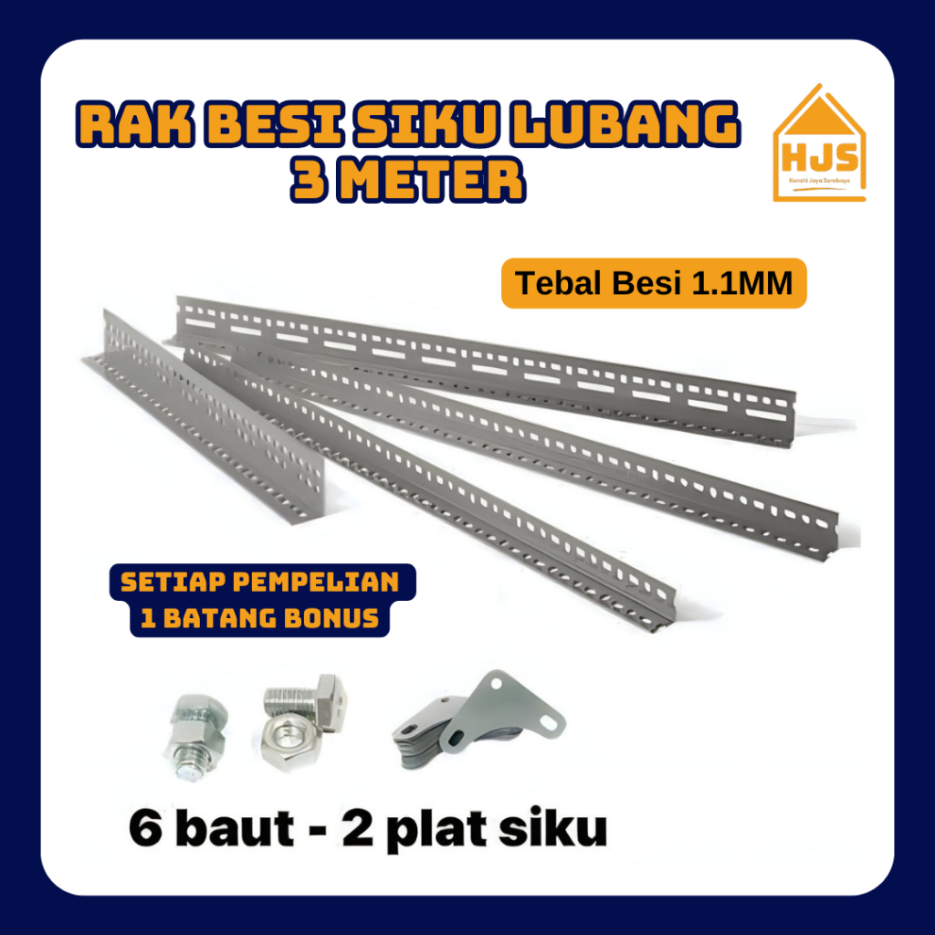 Jual [Isi 10 Pcs] Besi Siku / Rak Siku / Siku Lubang besi / siku rak ...