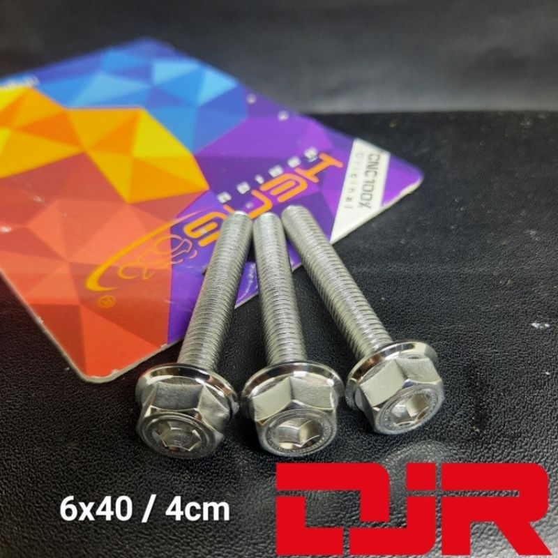 Jual baut 10 m6 model 2 kunci HEXAGON PROBOLT STAINLESS original heng thailand 1cm - 11cm ...