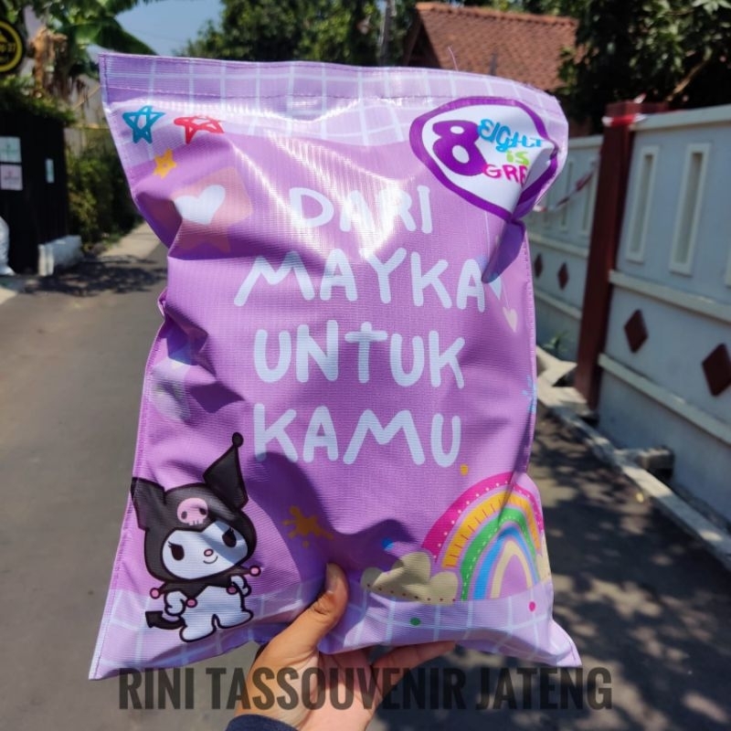 Jual Pouch Snack Jumbo Ulang Tahun Custom Pouch Snack Giant Free Desain ...