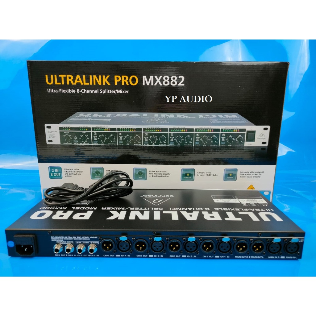 Jual Behringer MX882 Mixer Audio Splitter MX 882 ULTRALIN PRO | Shopee ...
