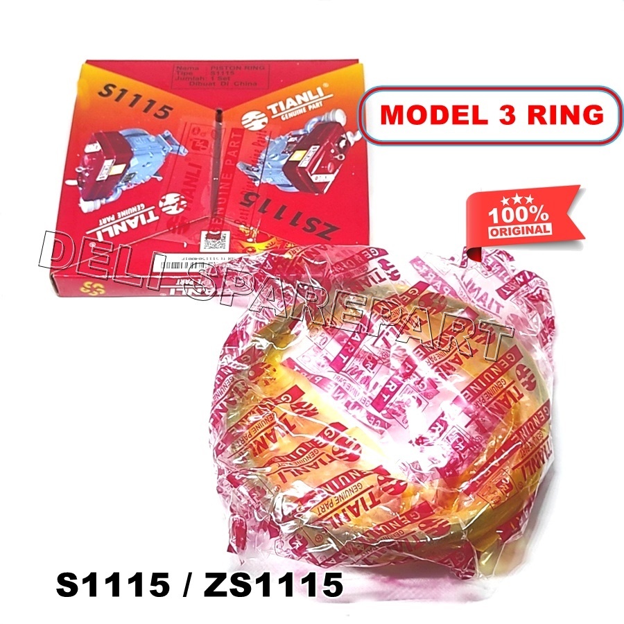 Jual S1115 Ring piston ring seher mesin diesel Tianli s1115 zs1115. model 3 ring asli original ...