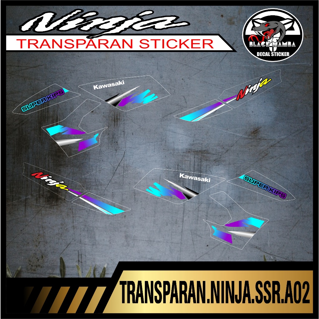Jual STICKER TRANSPARAN NINJA SSR STRIPING TRANSPARAN KAWASAKI NINJA ...