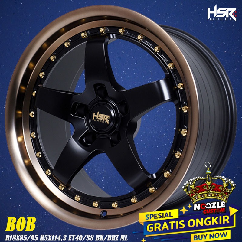 Jual Velg Mobl HSR Ring 18 Palang 5 Pelek Mobil Keluar Body Type HSR ...