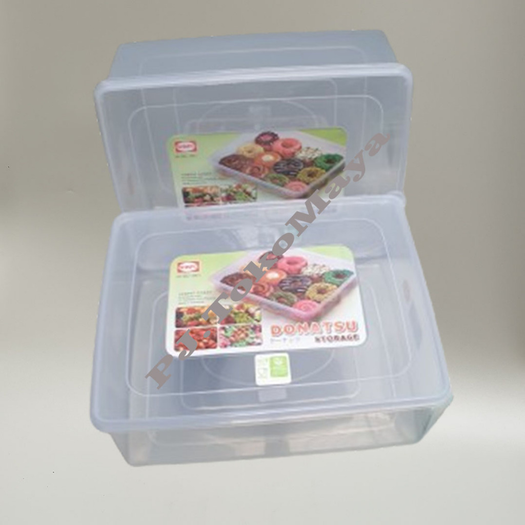 Jual Kotak Tempat Donat 11,5 Liter / Kotak Penyimpanan Makanan Plastik ...