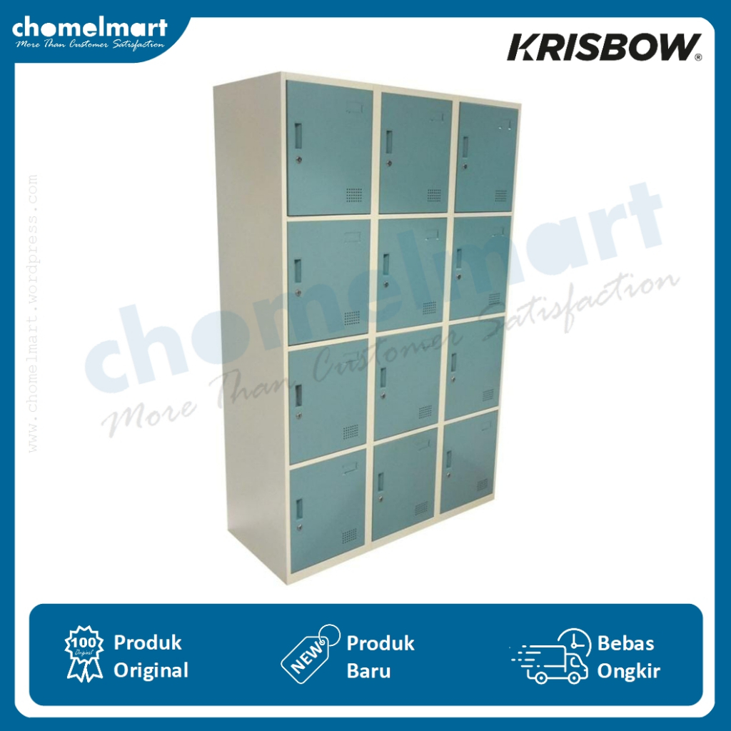 Jual Krisbow Loker 12 Pintu Multi Coloumn – Hijau 10091460 | Shopee ...