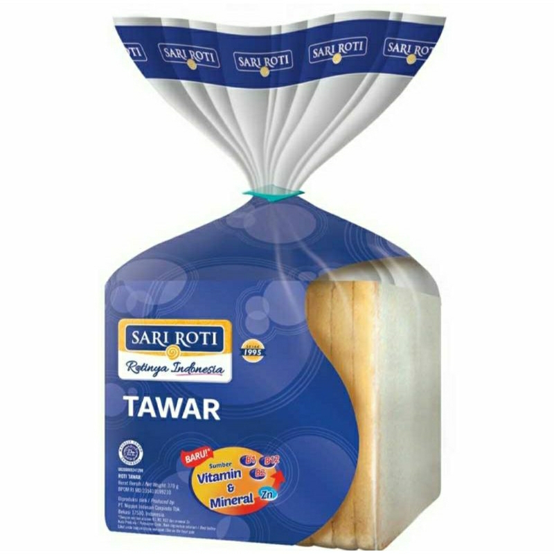 Jual SARI ROTI | Roti Tawar 370 Gram | 1 Pack isi 10 PCS | Shopee Indonesia