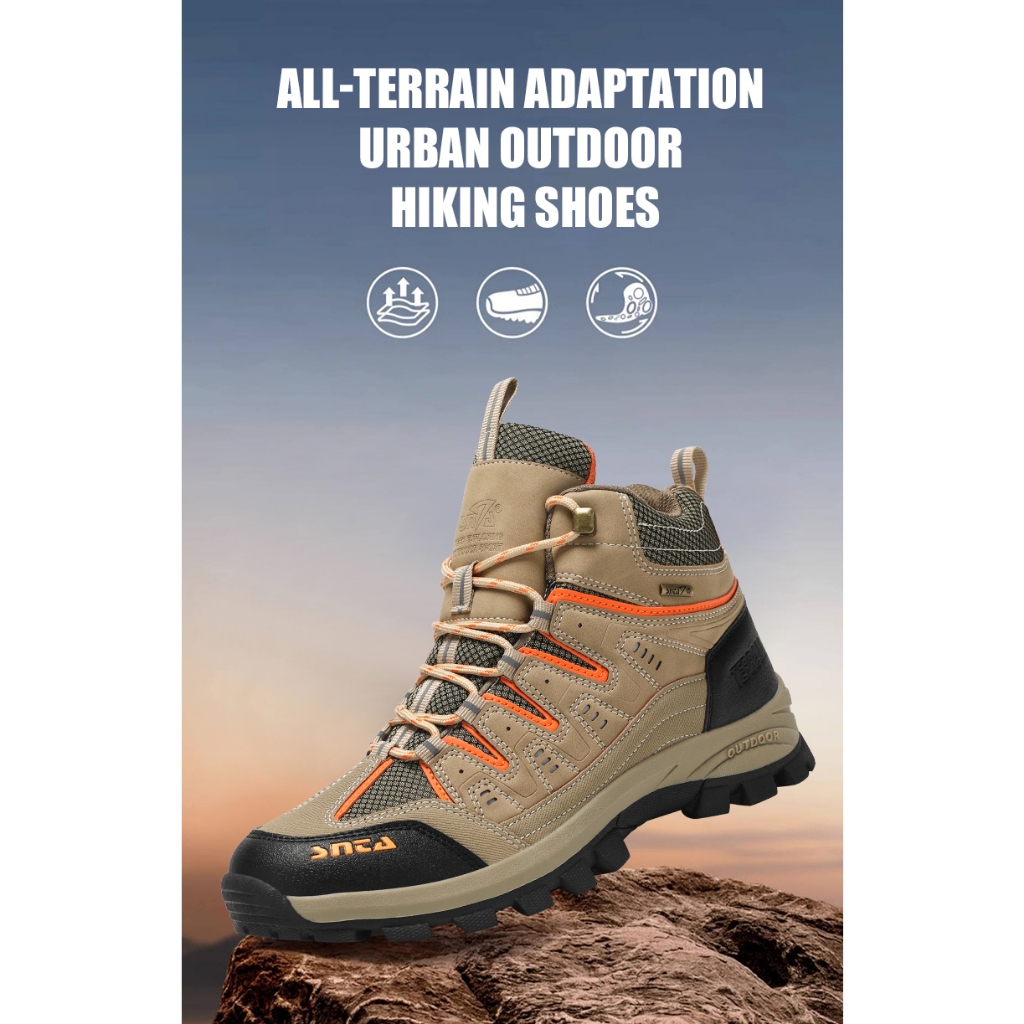 Jual Sepatu Gunung Boots High SNTA 502 Beige Camping Adventur Outdoor ...