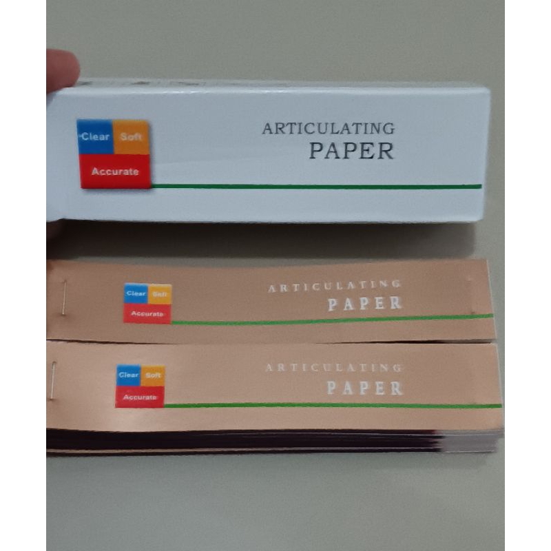 Jual Articulating Paper 2 warna Merah dan Biru Penanda Tambalan Ganjal ...
