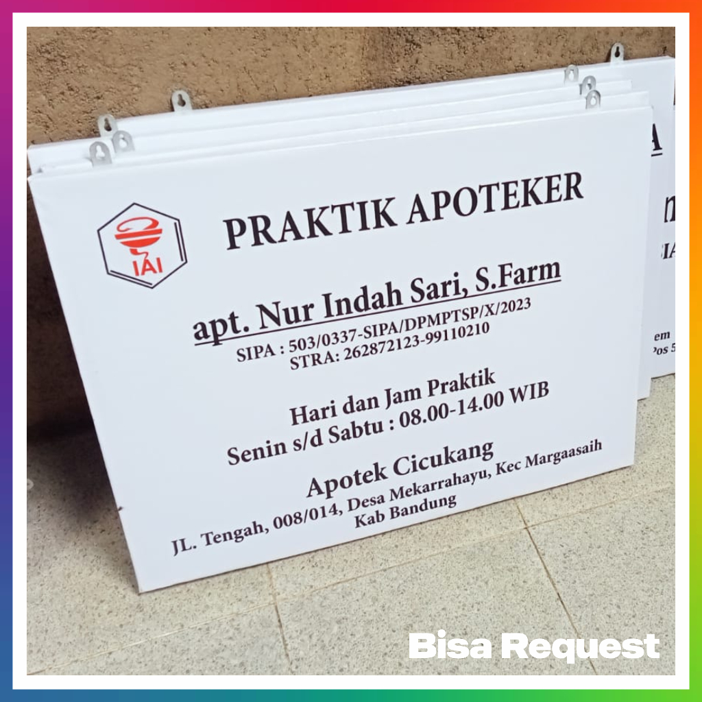 Jual Papan Nama APOTEK | Shopee Indonesia
