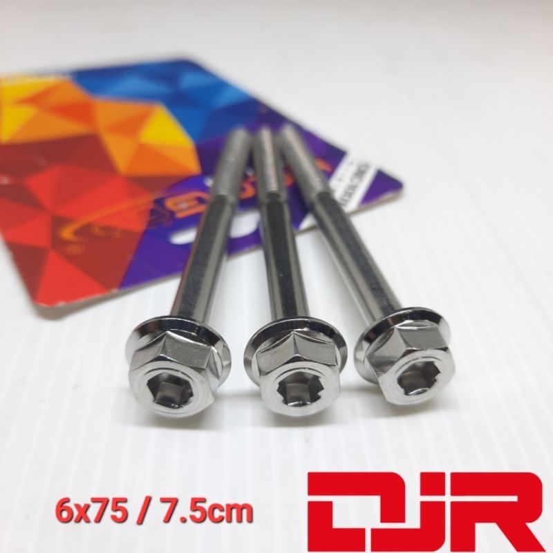 Jual baut 10 m6 model 2 kunci HEXAGON PROBOLT STAINLESS original heng thailand 1cm - 11cm ...