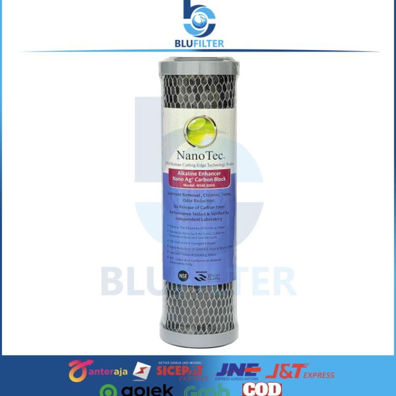 Jual Laris CTO ALKALINE NANOTEC 1 INCH KARBON BLOK NANO ALKALINE ...