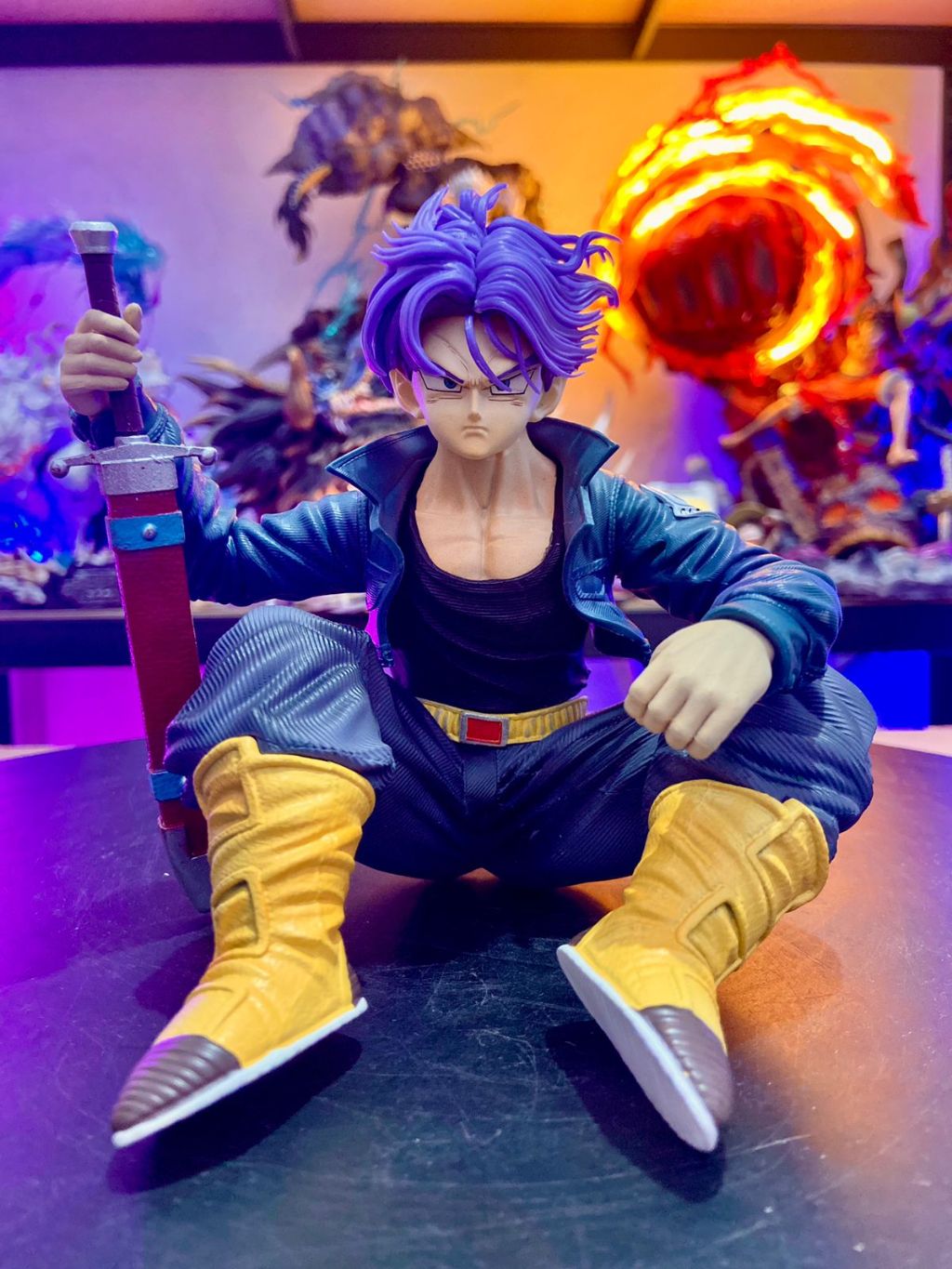 Jual [ Foto Asli ] Action Figure Dragon Ball Wink Studio Trunks Sitting ...