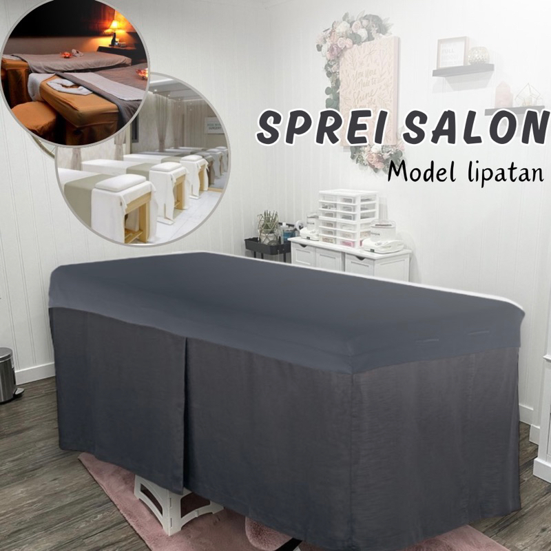 Jual Sprei Bed Salon Rumbai Lipat 3 Sisi Sprei Eyelash Sprei Bed ...