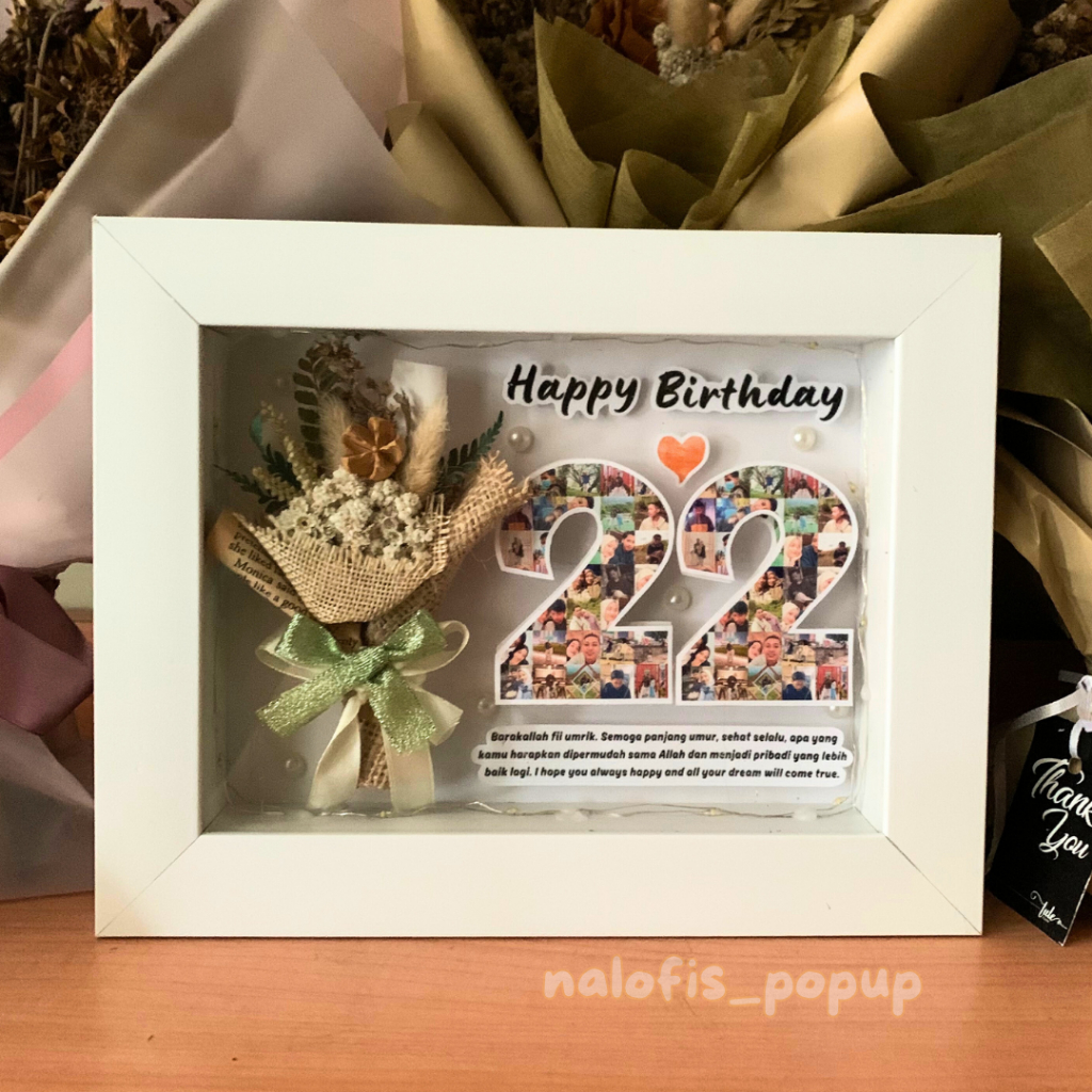 Jual Kado Pop Up Frame 3D Age Of You 6R 20x15 cm | Kado Unik | Frame Pigura | Kado Ulang tahun ...
